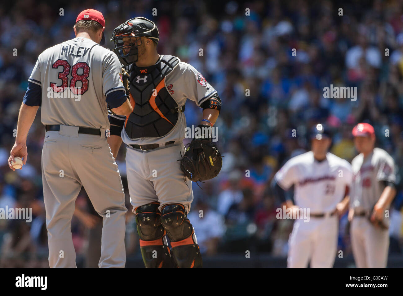Milwaukee, USA. 03rd July, 2017. Baltimore Orioles starting pitcher ...