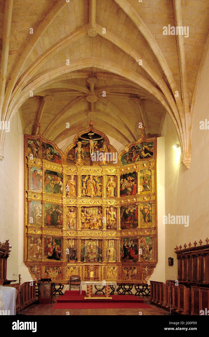 Renaissance altarpiece S. XVI, Cistercian Abbey of Cañas, La Rioja ...