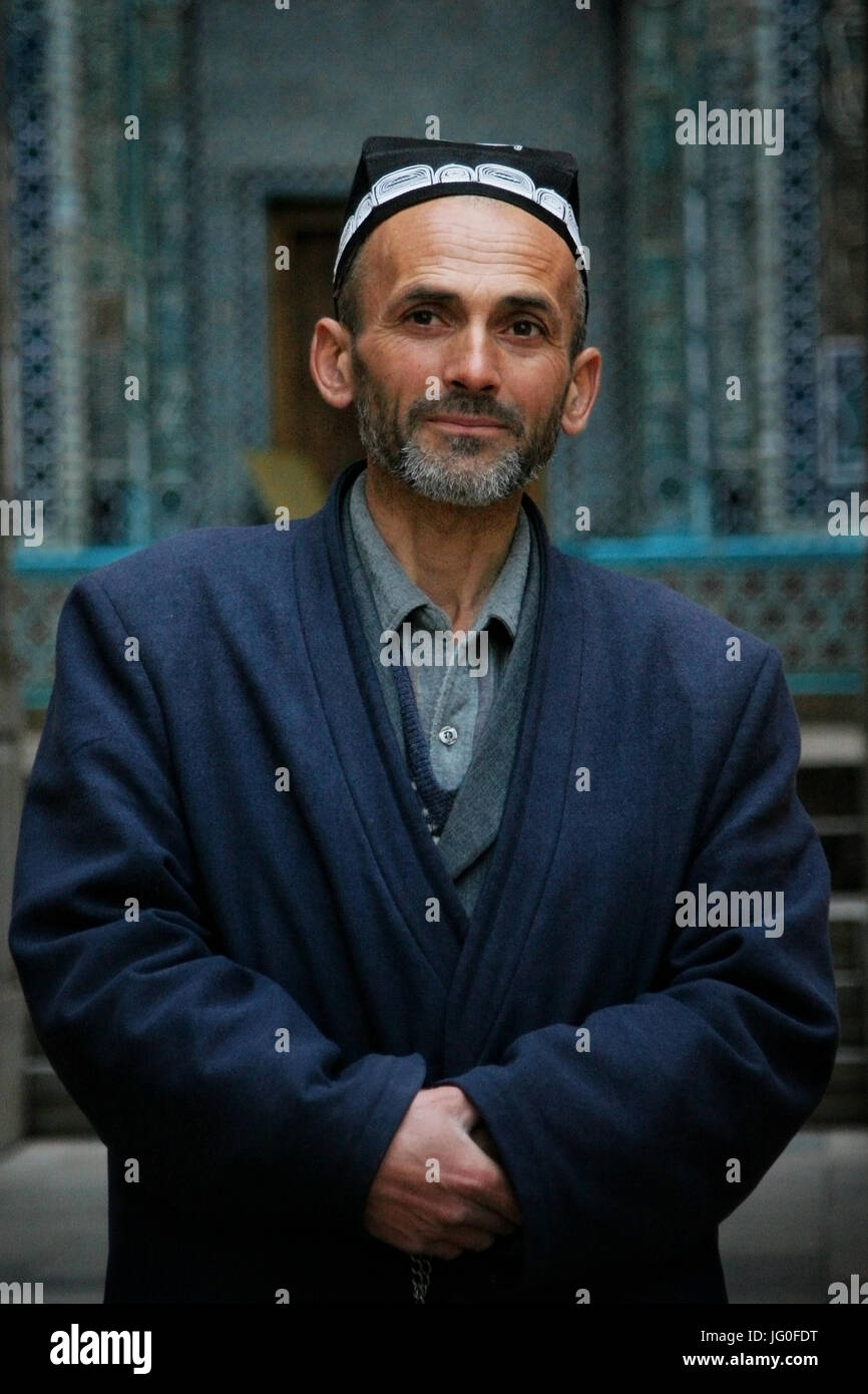 Uzbek man white beard hi-res stock photography and images - Alamy
