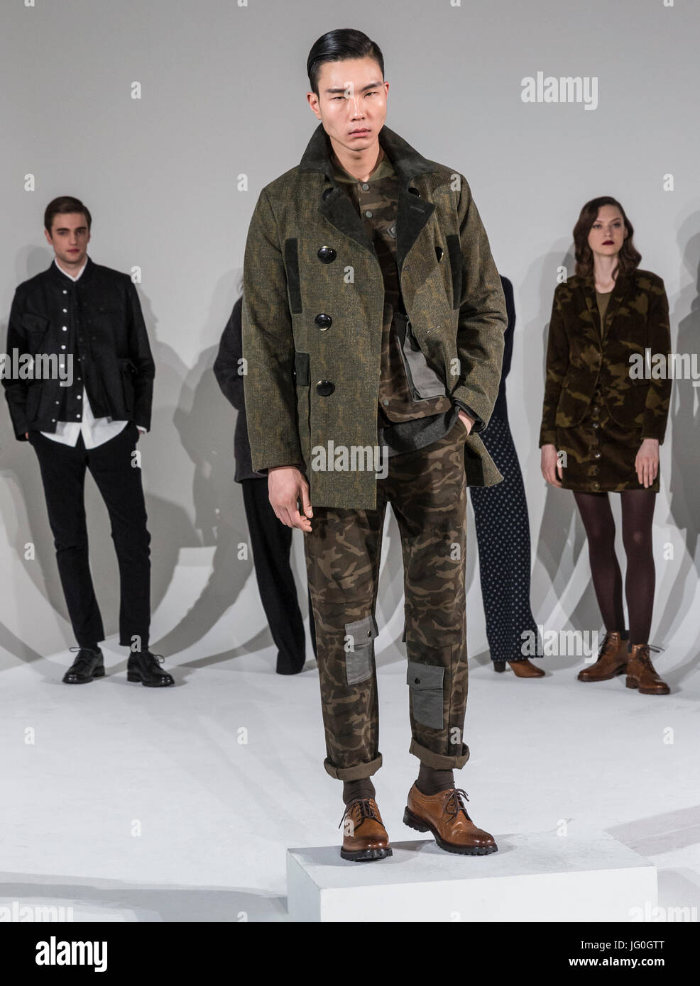 NEW YORK, NY - January 30, 2017: Models pose at the Max ‘n Chester ...