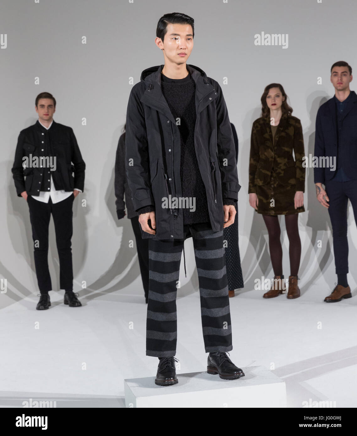 NEW YORK, NY - January 30, 2017: Models pose at the Max ‘n Chester ...