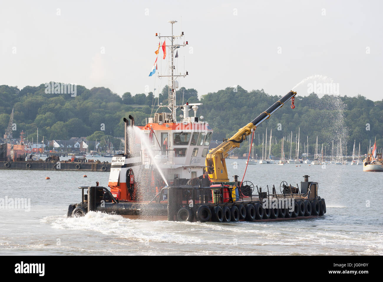 Firefighting ship hi-res stock photography and images - Alamy