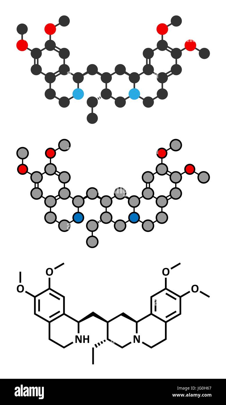 Emetine molecule. Has emetic (induces vomiting) and anti-protozoal ...