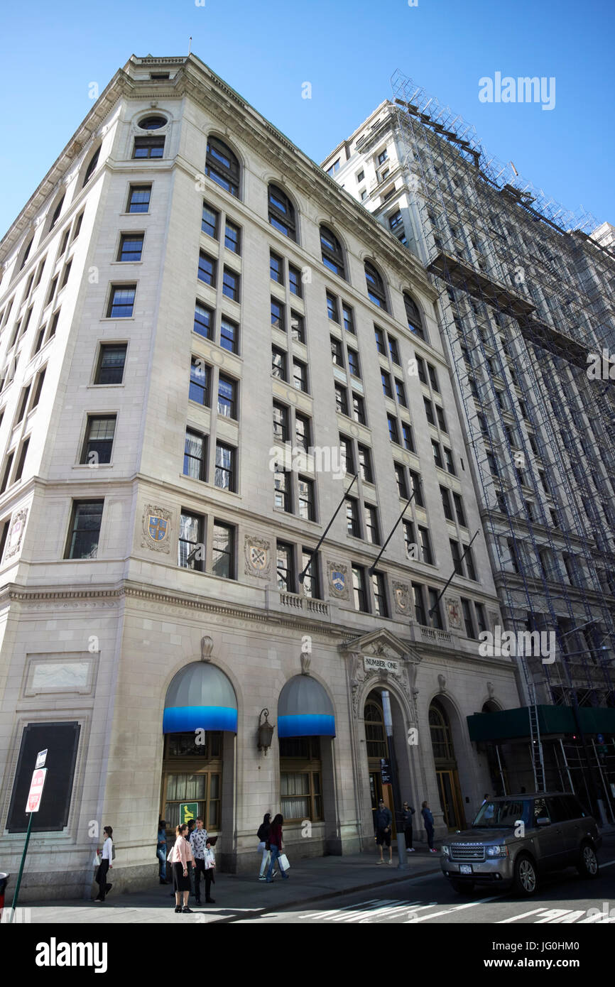 washington building one broadway New York City USA Stock Photo - Alamy