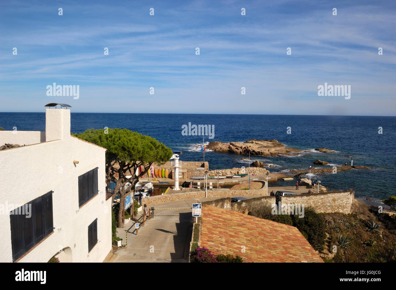 Harbour of Fornells, Begur, Girona Stock Photo - Alamy