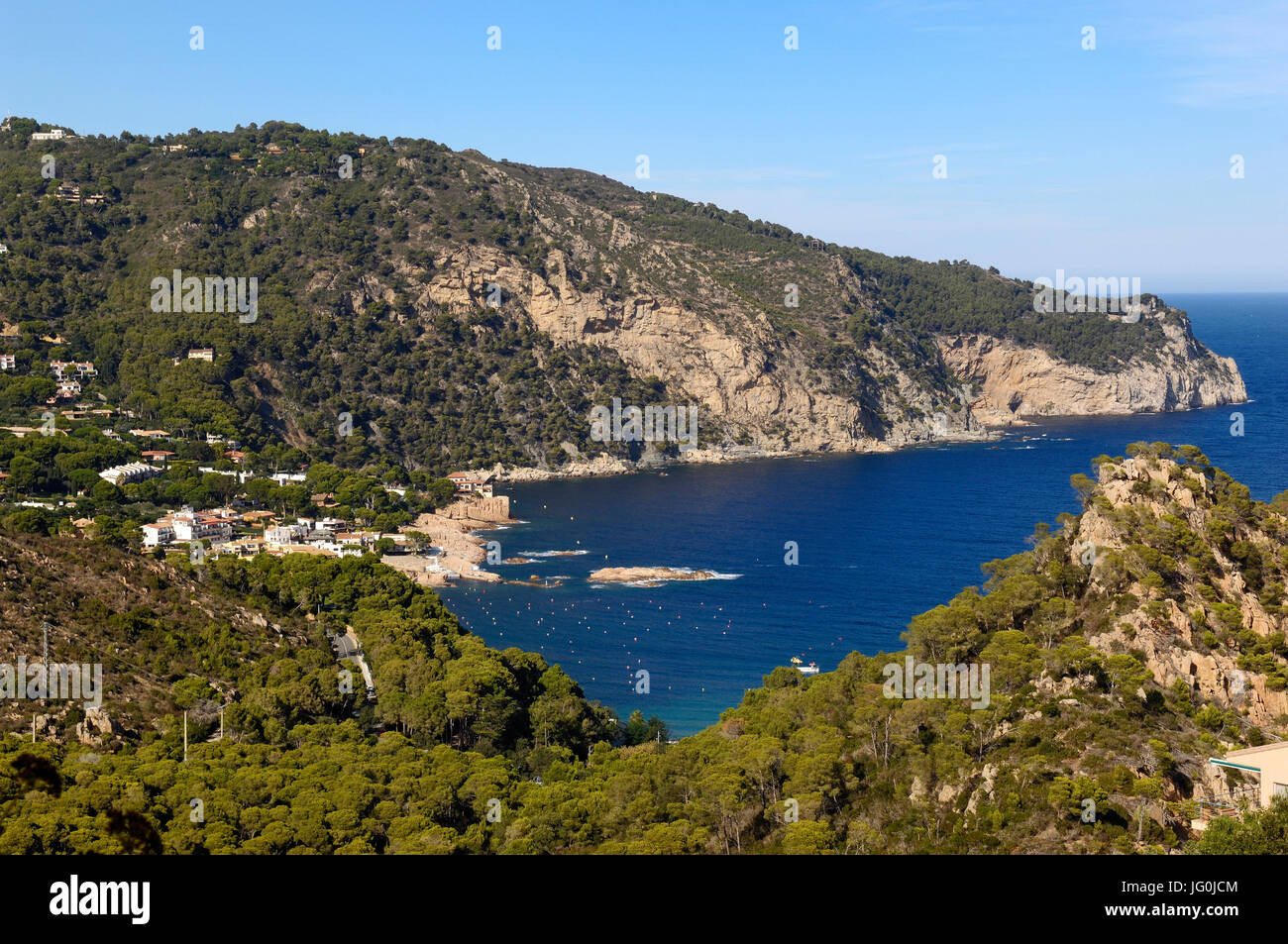 Landscape the beaches of Begur, Fornells and Aiguablava, Costa Brava ...