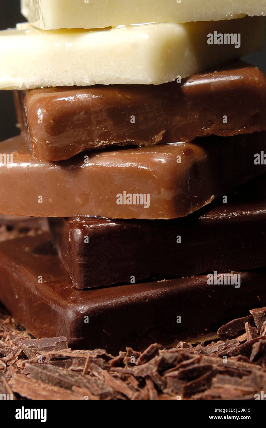 different types of chocolate Stock Photo - Alamy