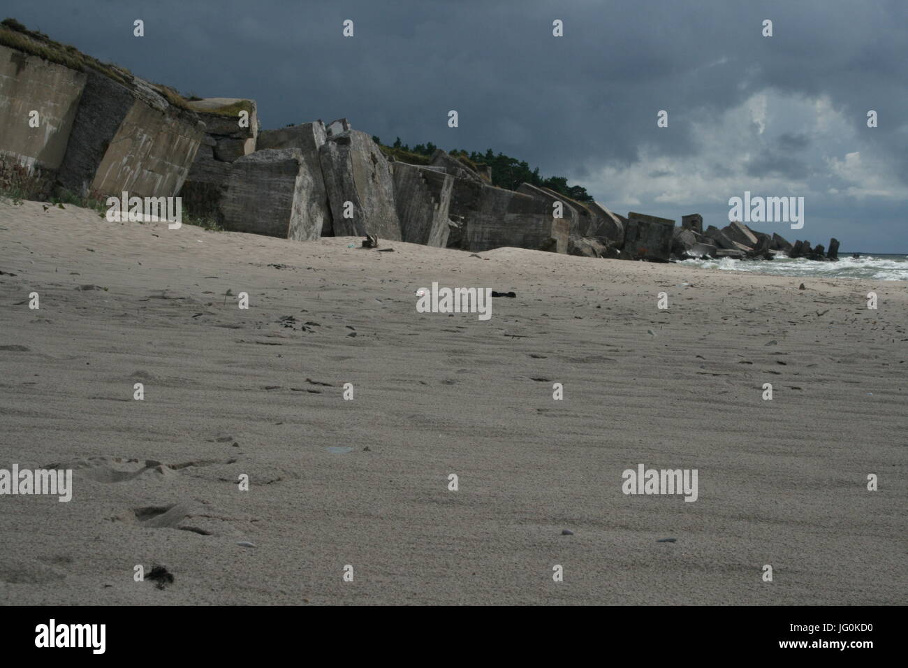 beach, old war forts Stock Photo - Alamy