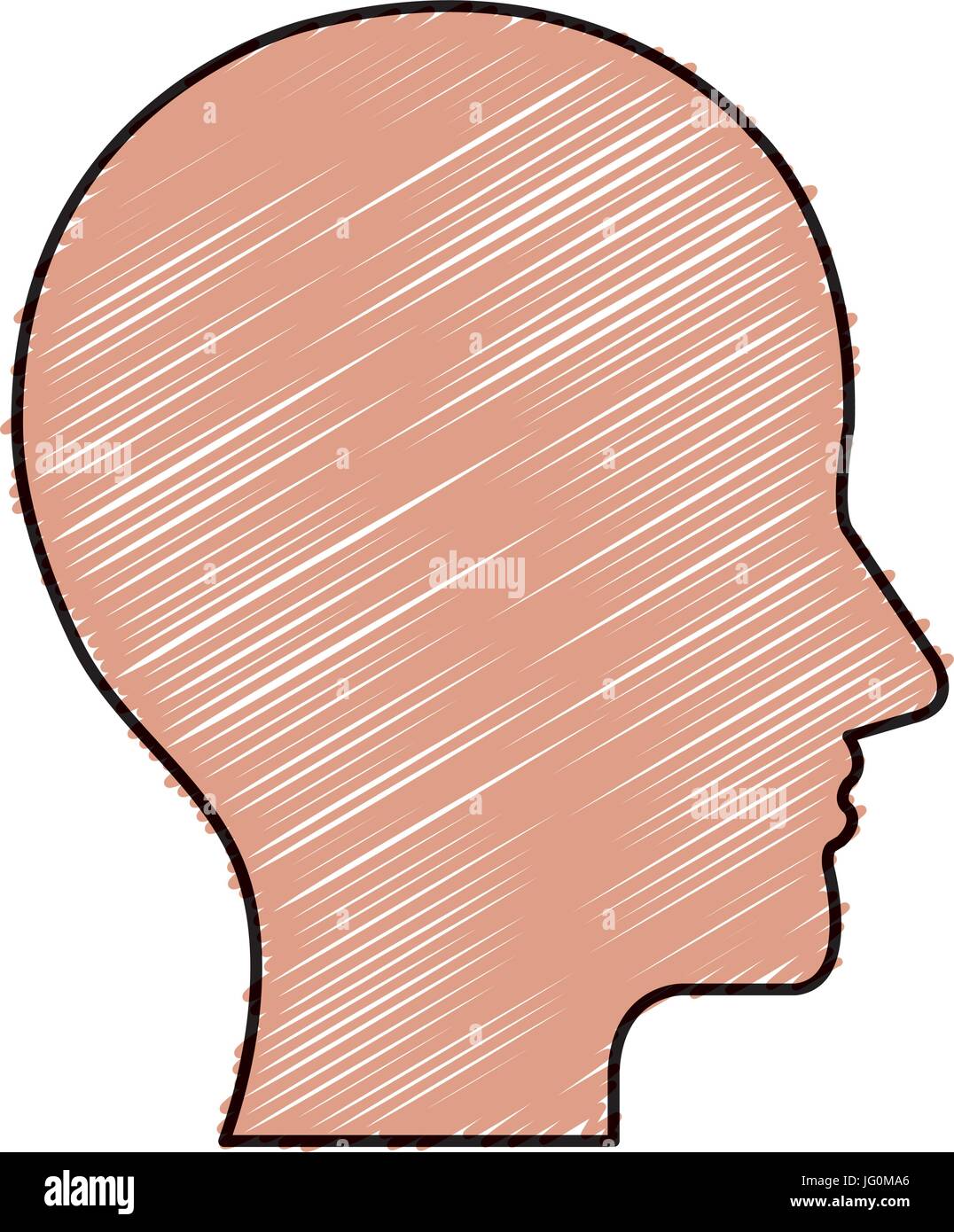 Neutral face profile Stock Vector Images - Alamy