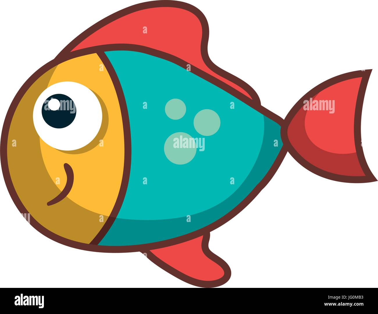 cute ornamental fish icon Stock Vector Image & Art - Alamy