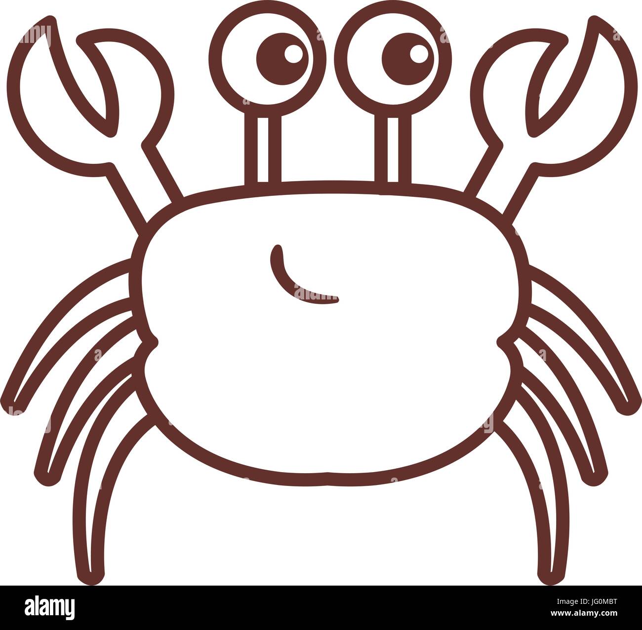 cute crab character icon Stock Vector Image & Art - Alamy