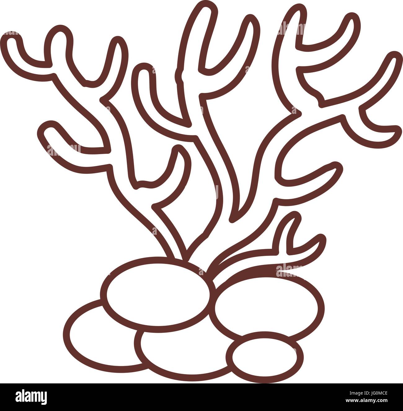 Coral stones Stock Vector Images - Alamy
