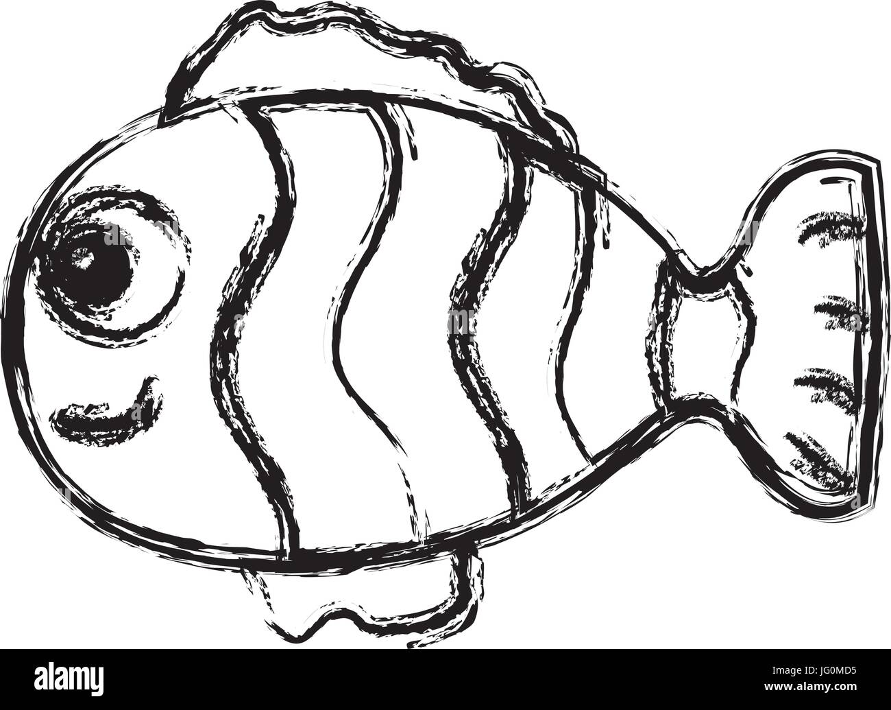 cute ornamental fish icon Stock Vector Image & Art - Alamy