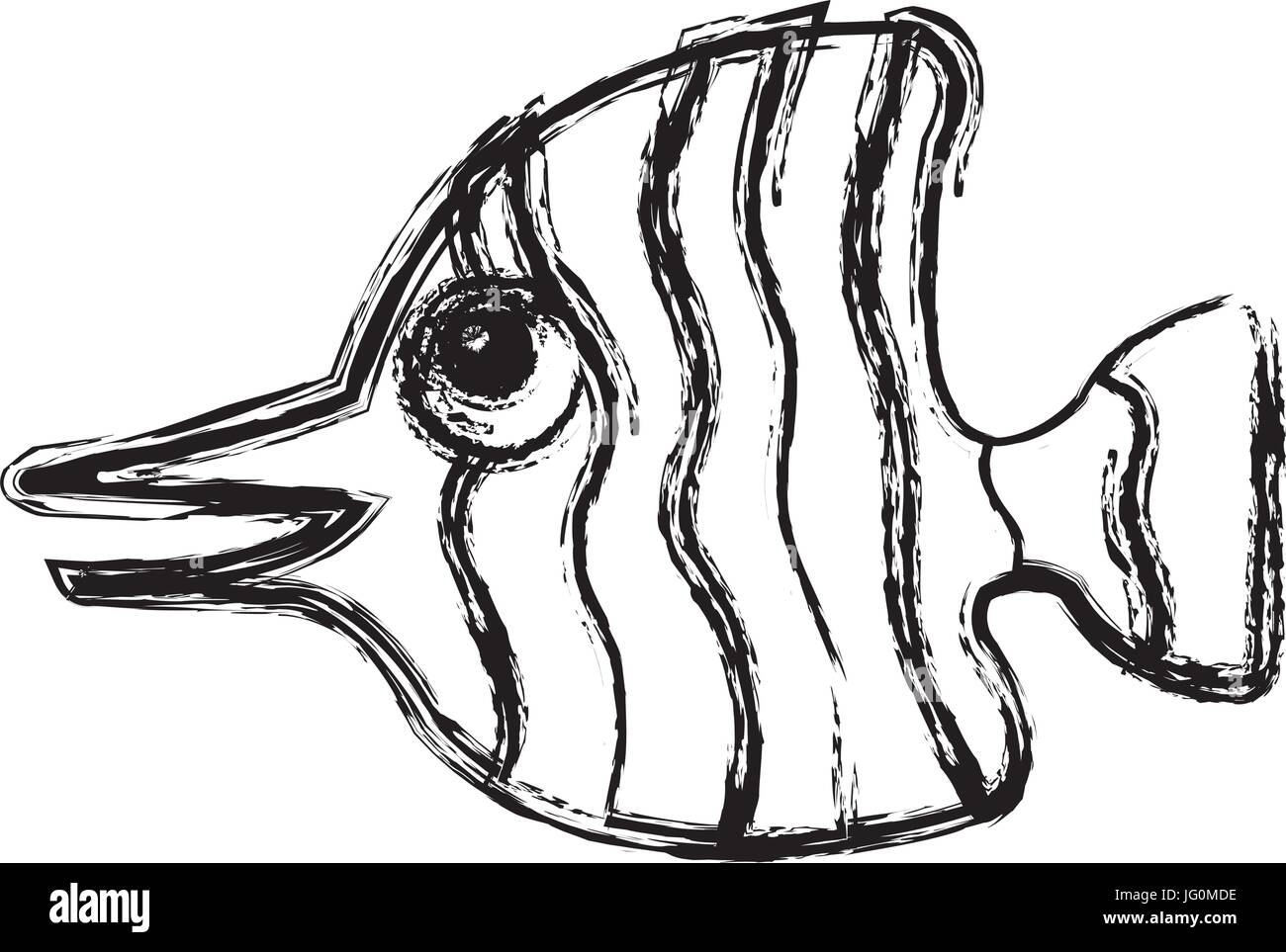 cute ornamental fish icon Stock Vector Image & Art - Alamy