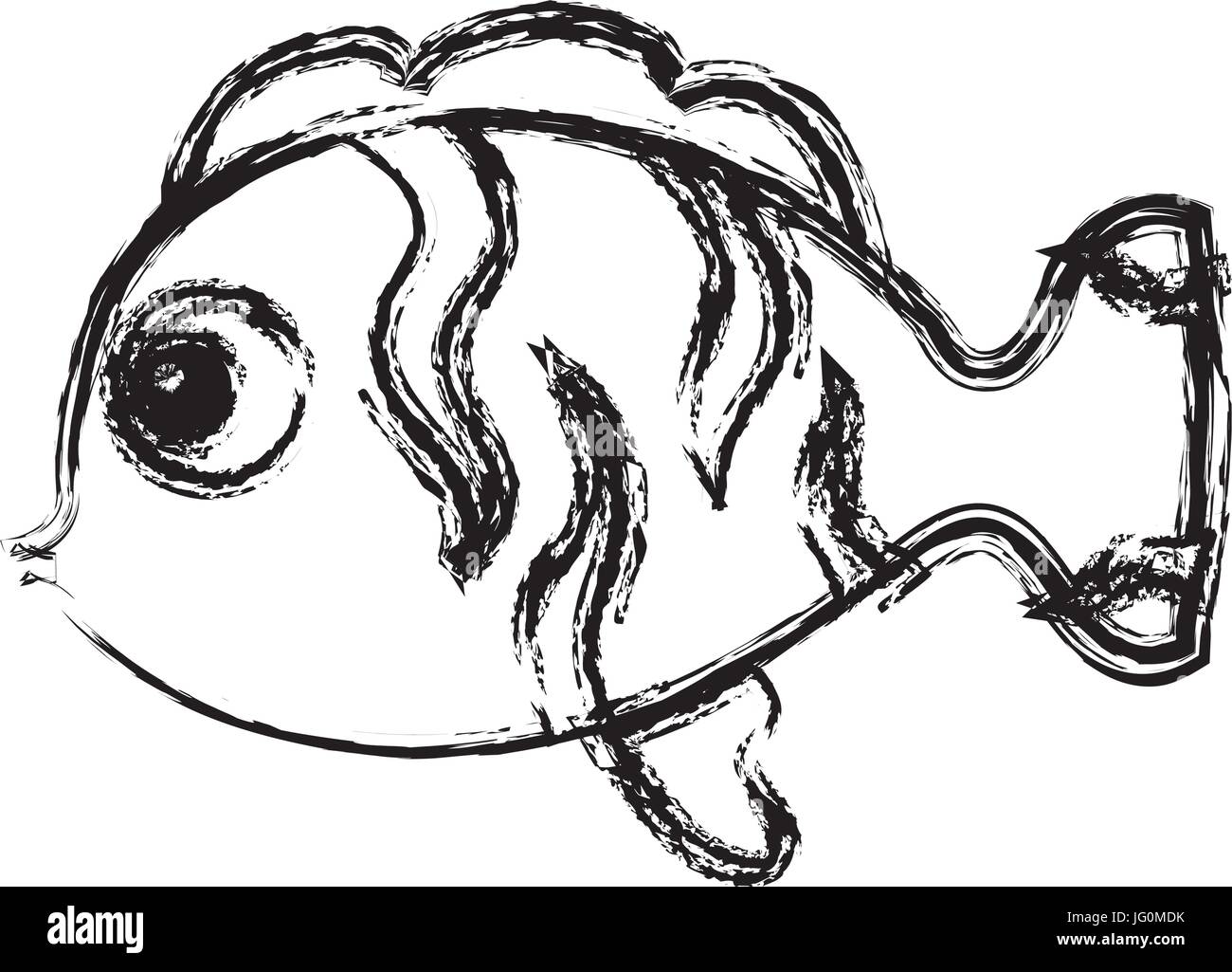 cute ornamental fish icon Stock Vector Image & Art - Alamy