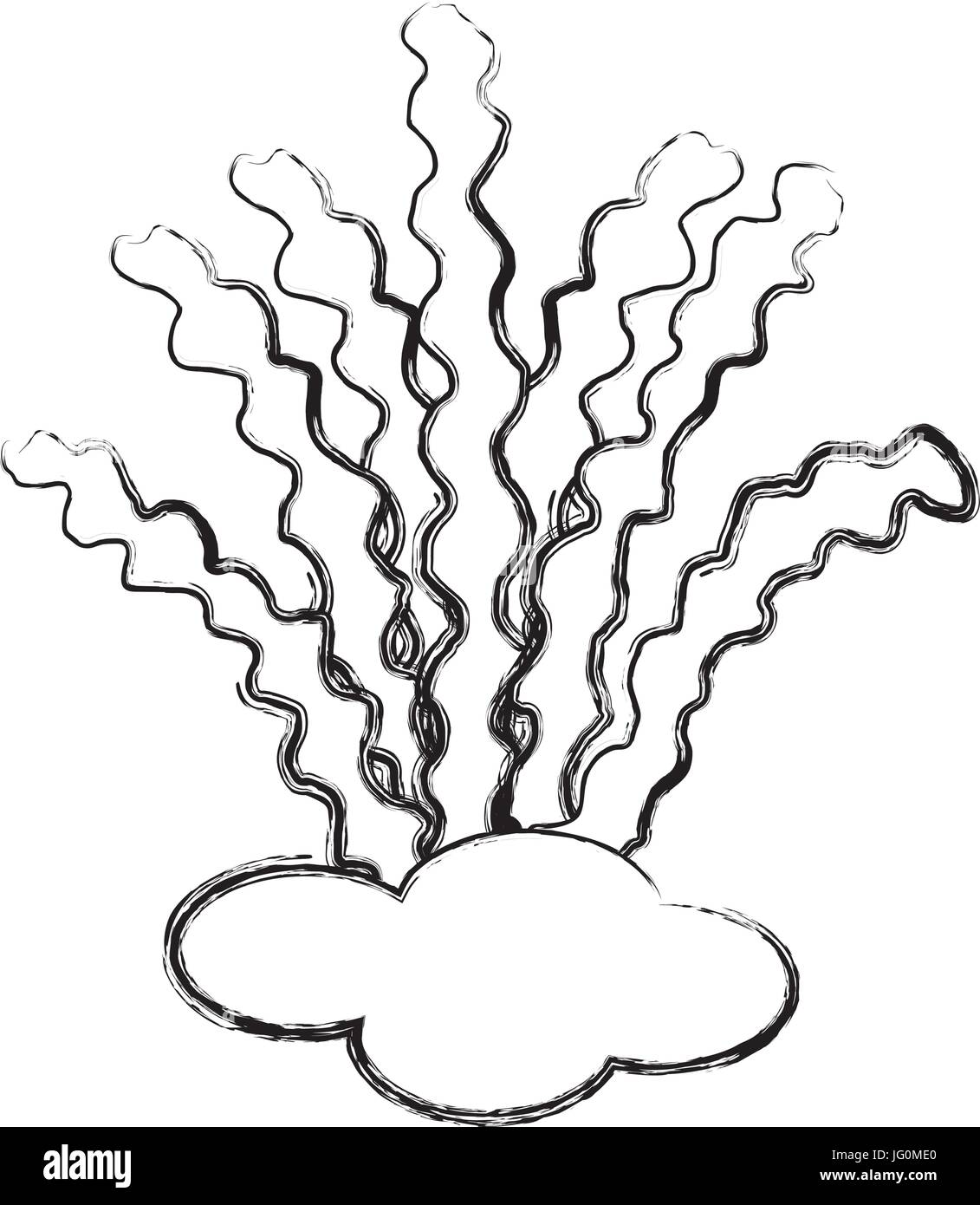 Sea weed isolated Black and White Stock Photos & Images - Alamy