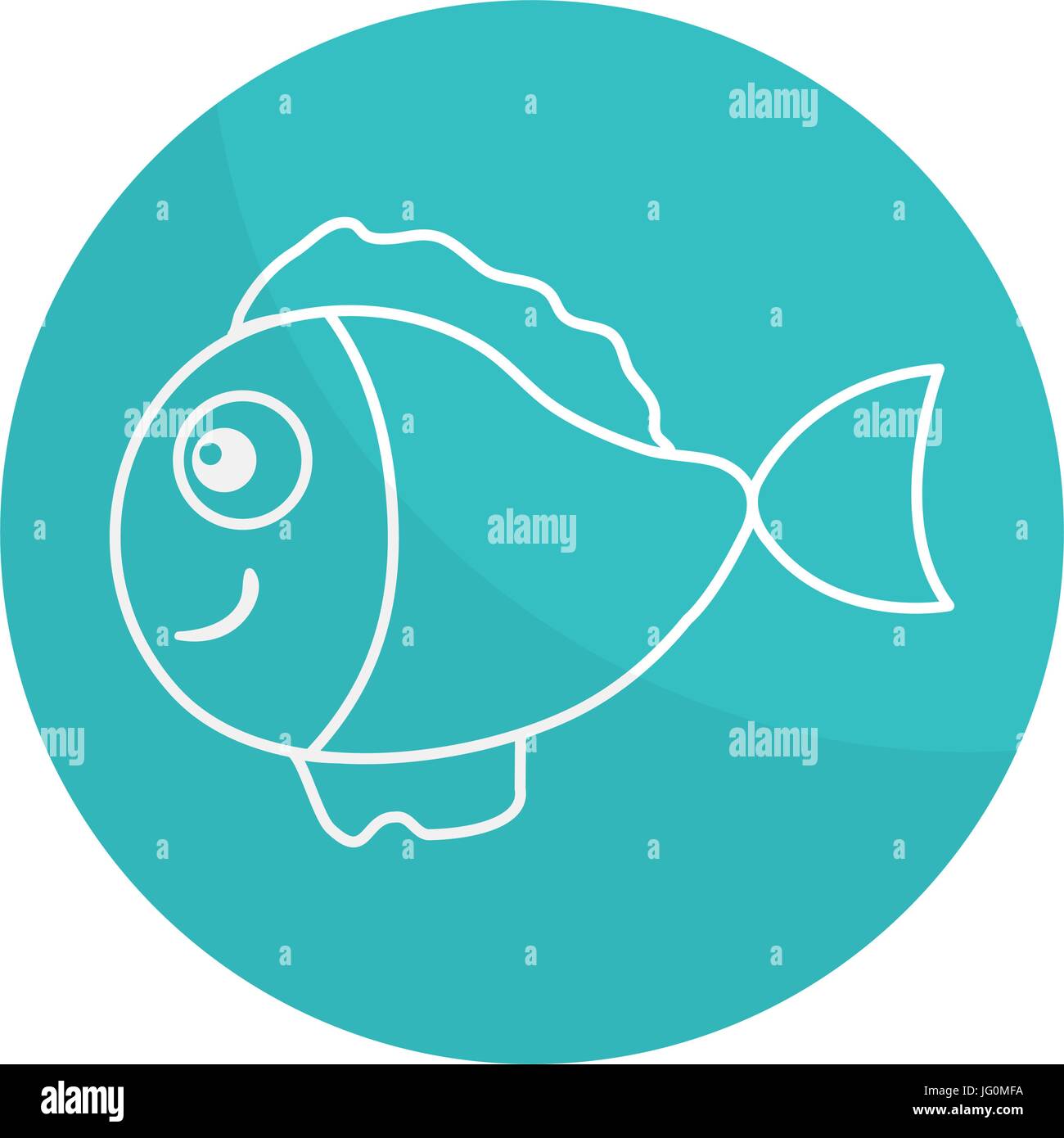 cute ornamental fish icon Stock Vector Image & Art - Alamy