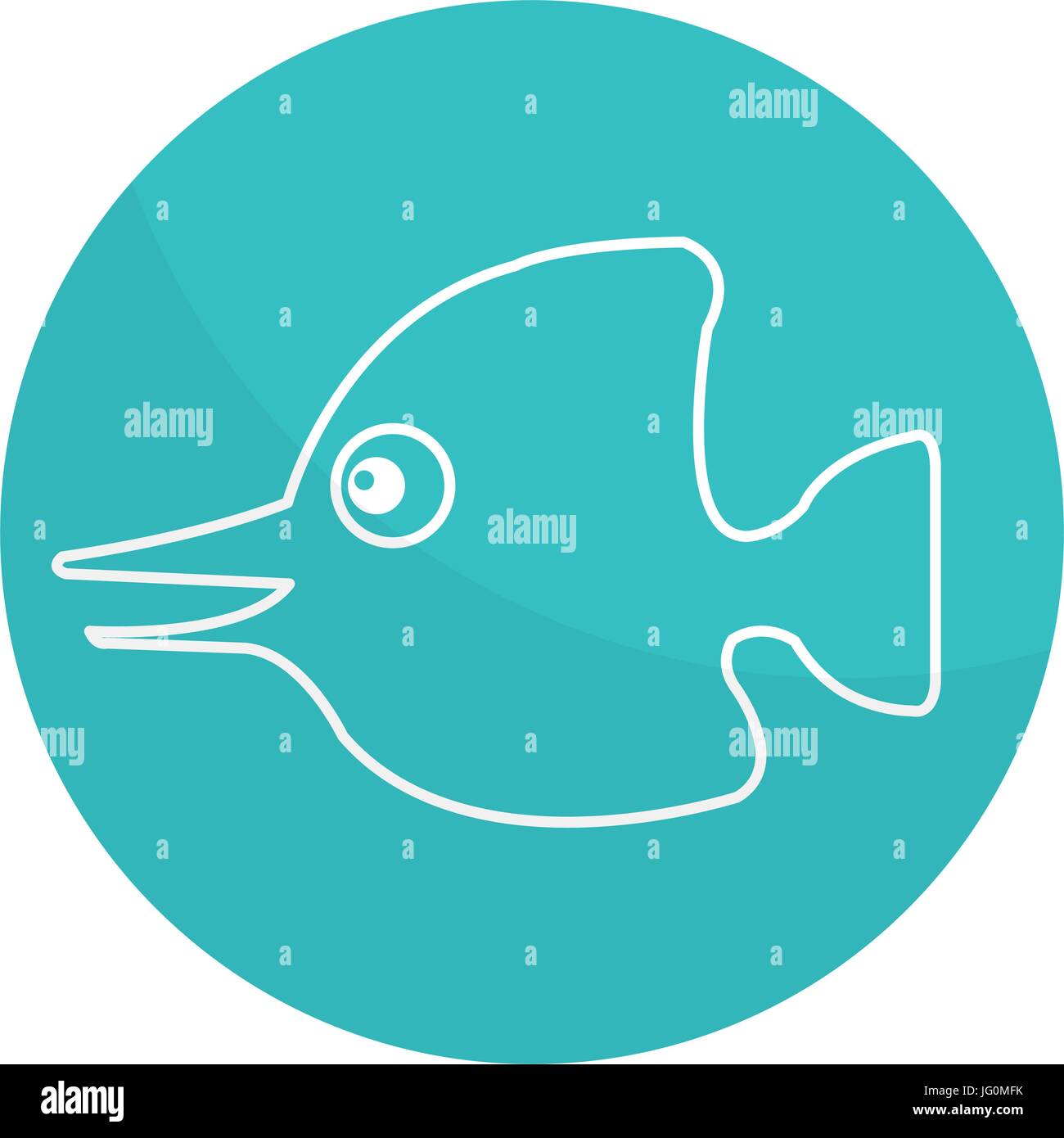 cute ornamental fish icon Stock Vector Image & Art - Alamy