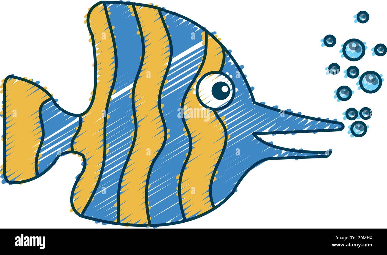 cute ornamental fish icon Stock Vector Image & Art - Alamy