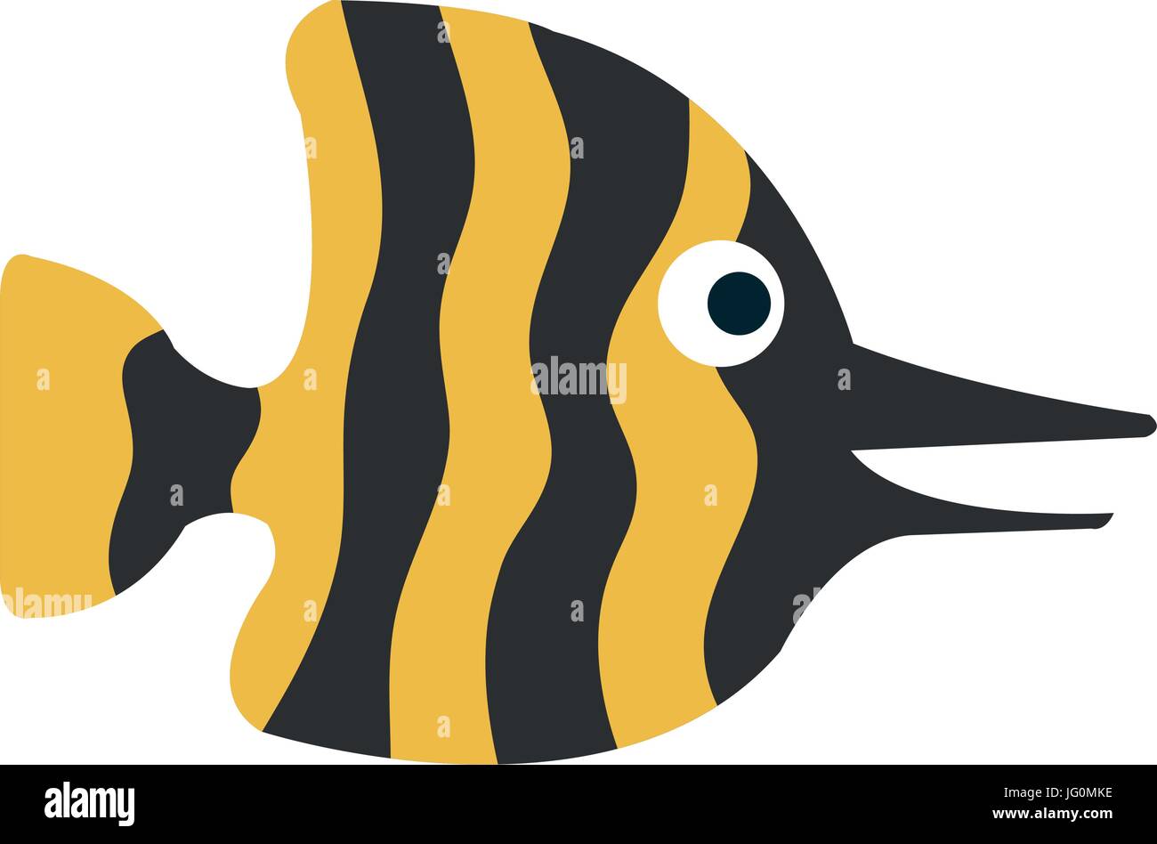 cute ornamental fish icon Stock Vector Image & Art - Alamy