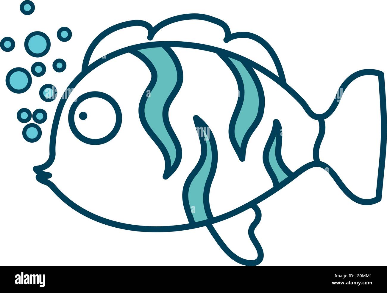 cute ornamental fish icon Stock Vector Image & Art - Alamy