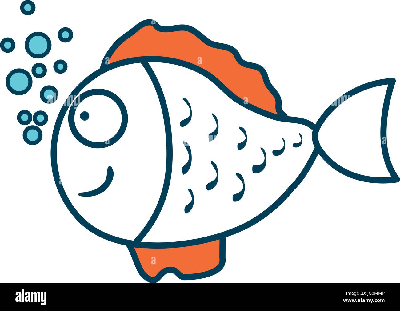 cute ornamental fish icon Stock Vector Image & Art - Alamy