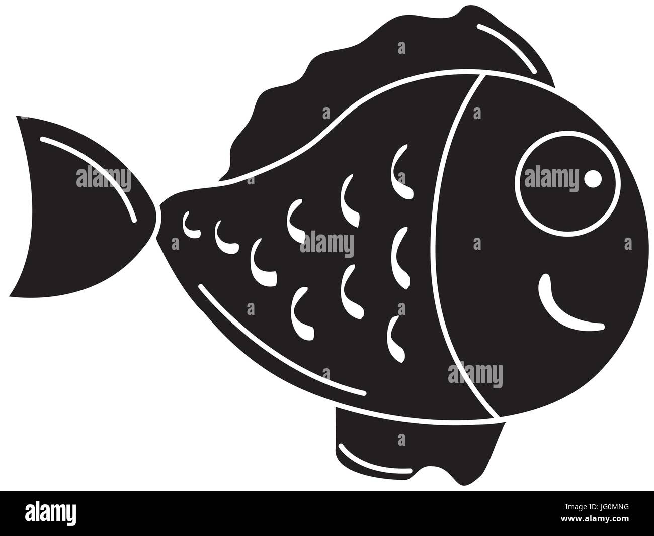 cute ornamental fish icon Stock Vector Image & Art - Alamy