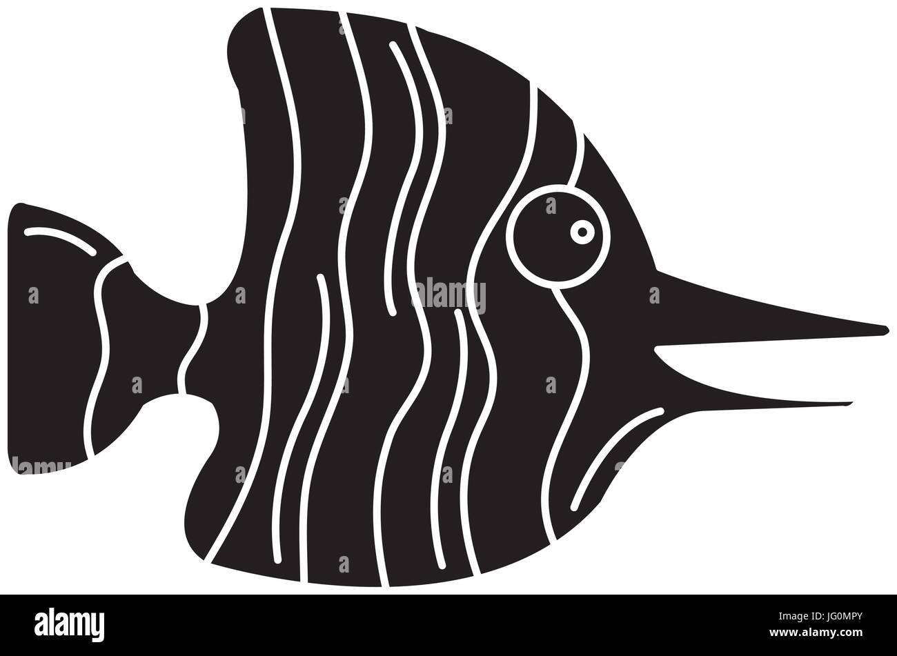 cute ornamental fish icon Stock Vector Image & Art - Alamy