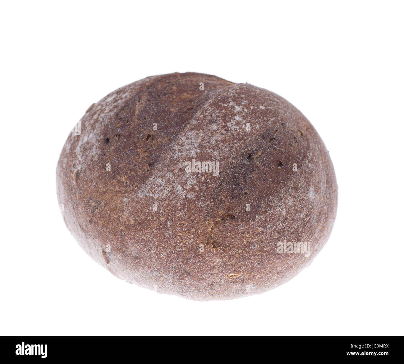 Small dark rye bun. Studio Photo Stock Photo - Alamy