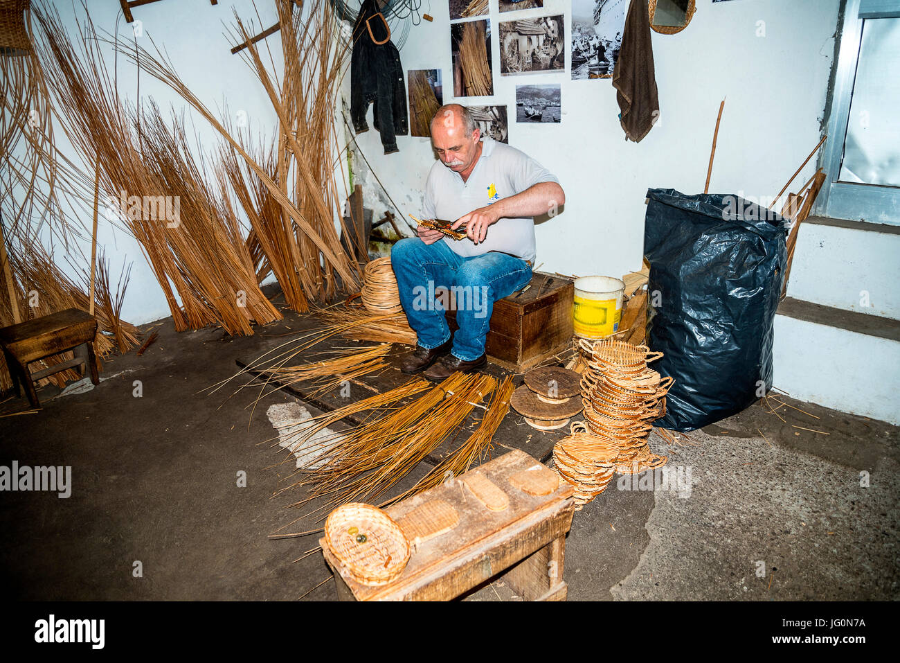 The village of Camacha in the mountains above Funchal is a centre of ...