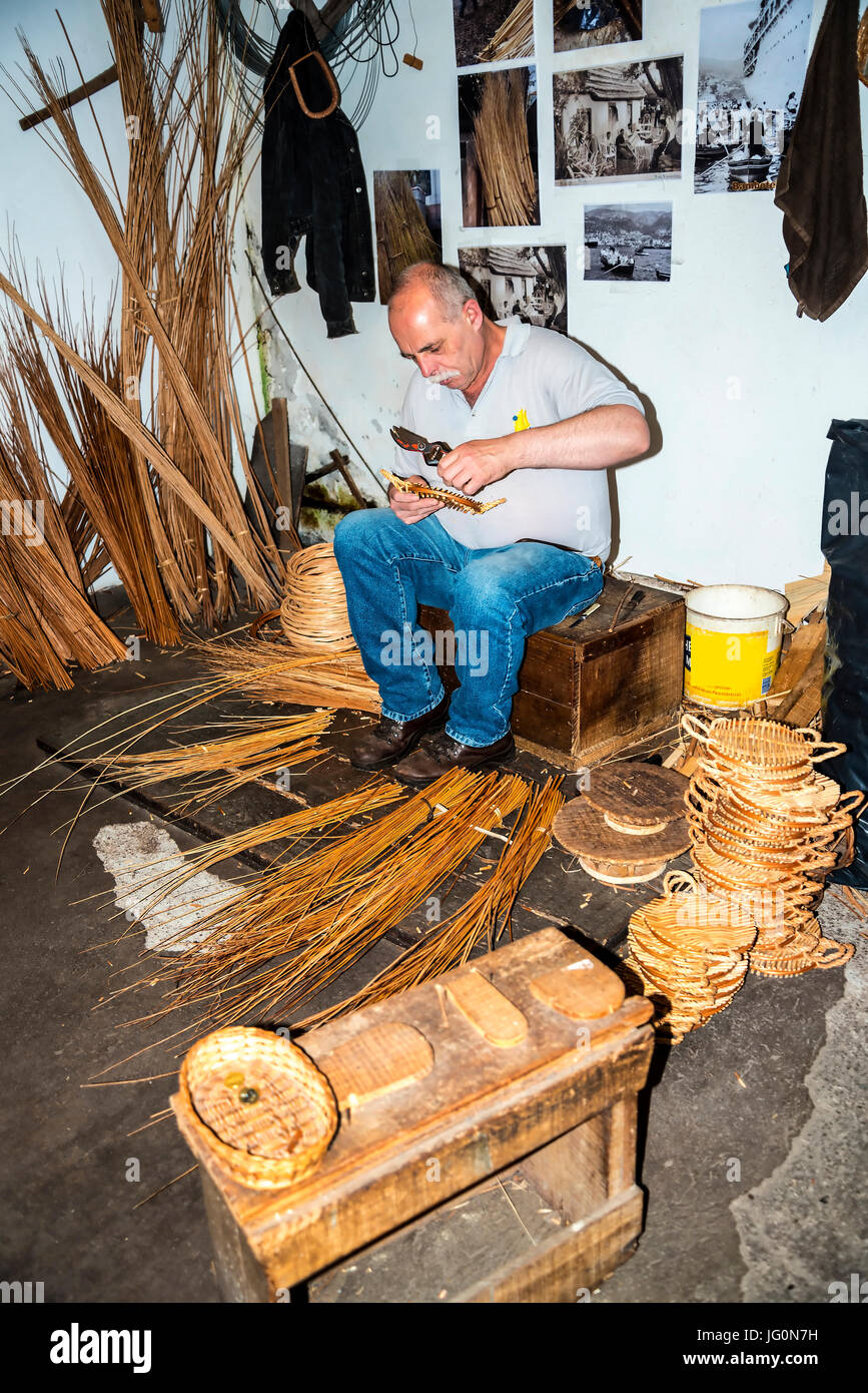 The village of Camacha in the mountains above Funchal is a centre of ...