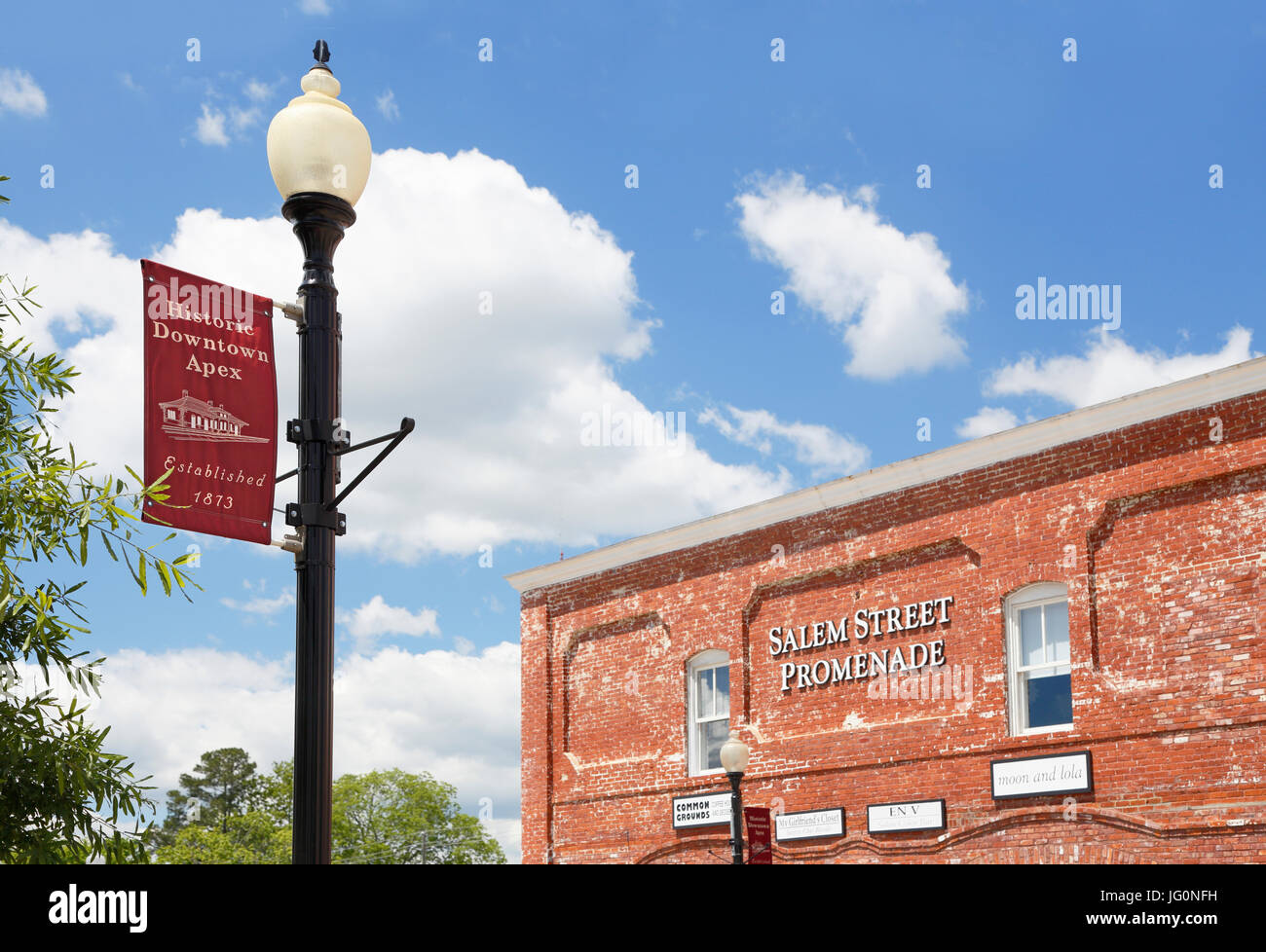 Historic Downtown Apex Stock Photo - Alamy