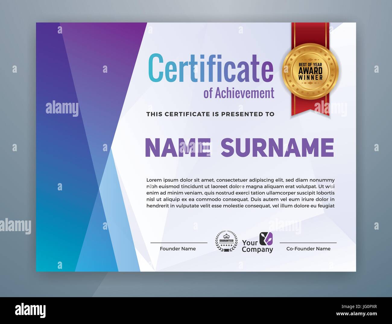 Multipurpose Modern Professional Certificate Template Design for Print ...