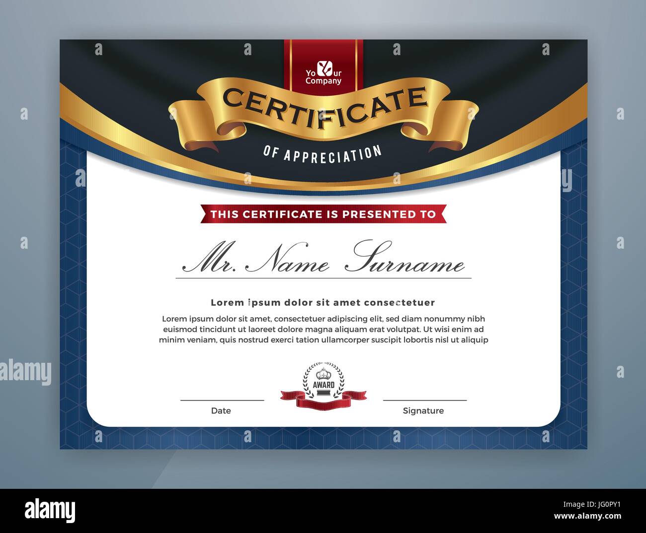 Multipurpose Modern Professional Certificate Template Design for Print ...