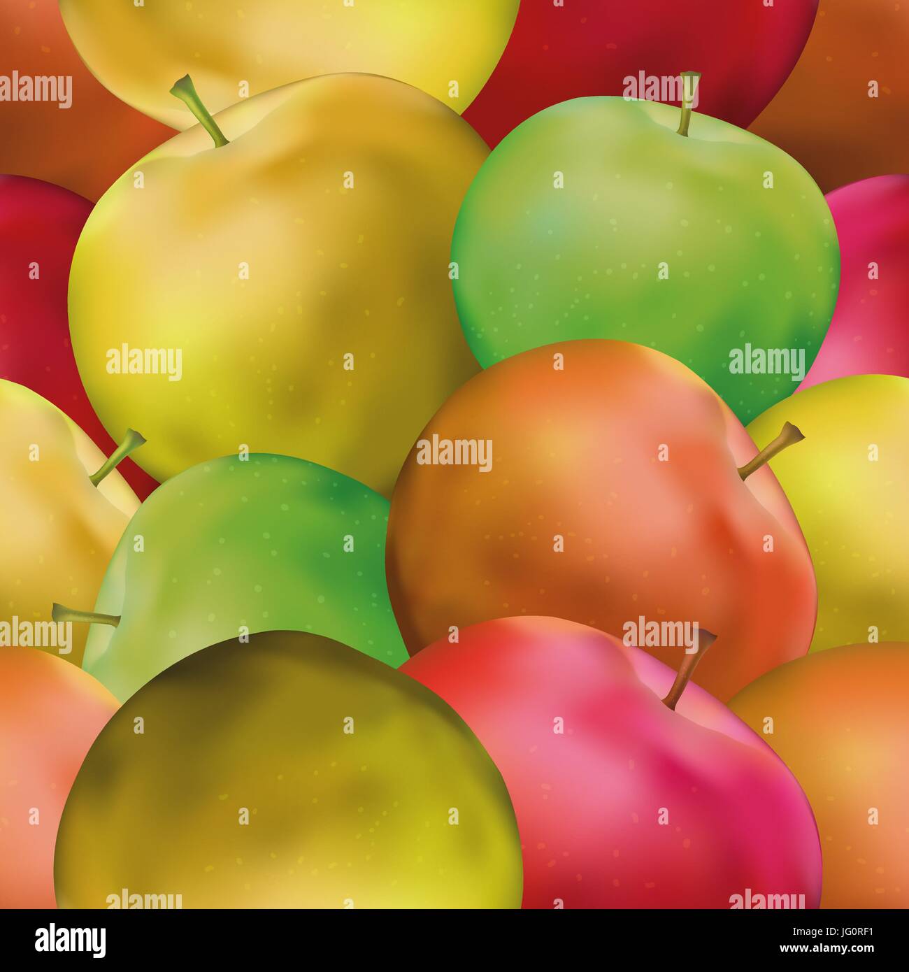 Background with Apples Stock Vector Image & Art - Alamy