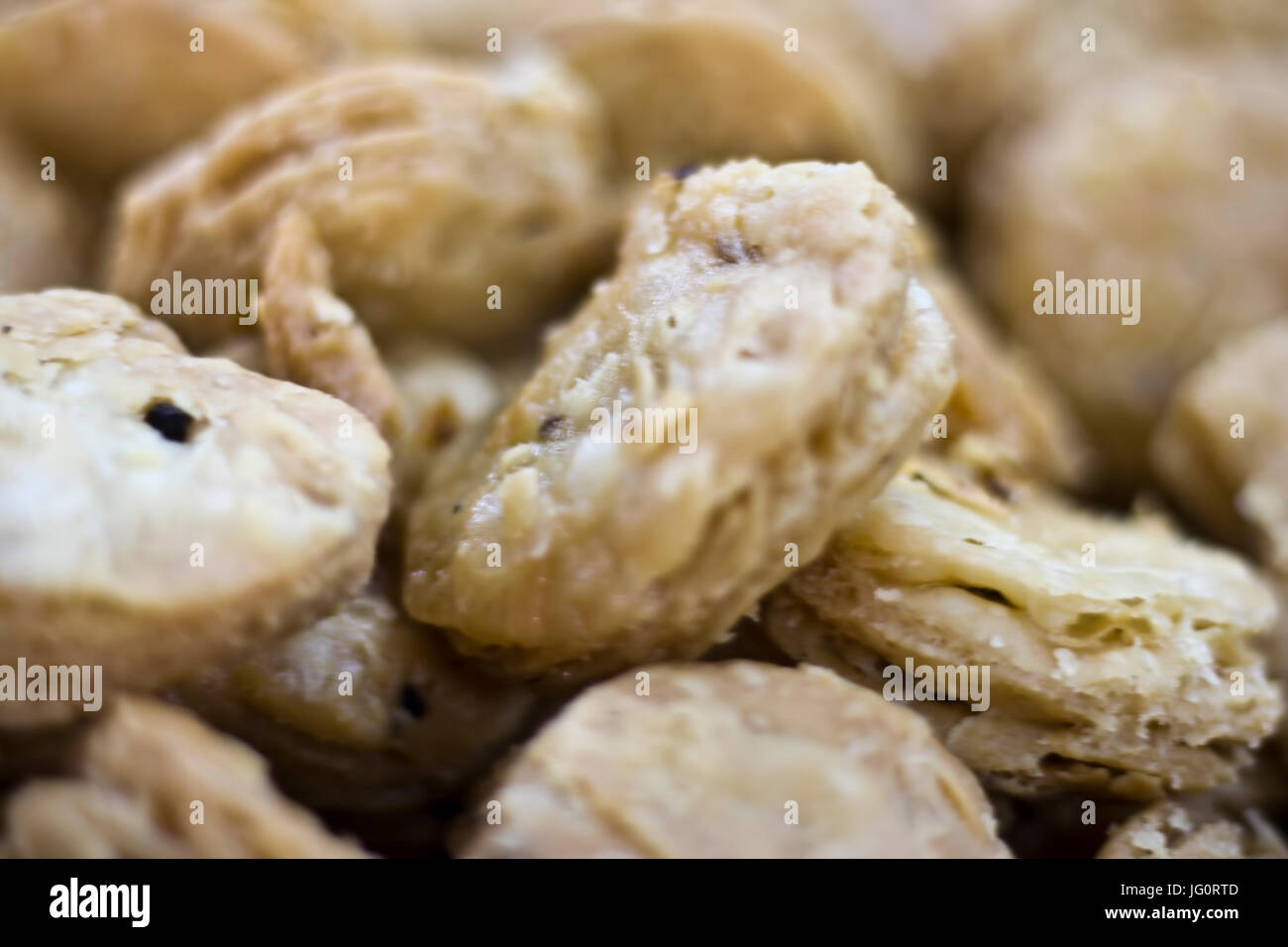 Indian phasari puri eaten with sweets Stock Photo - Alamy