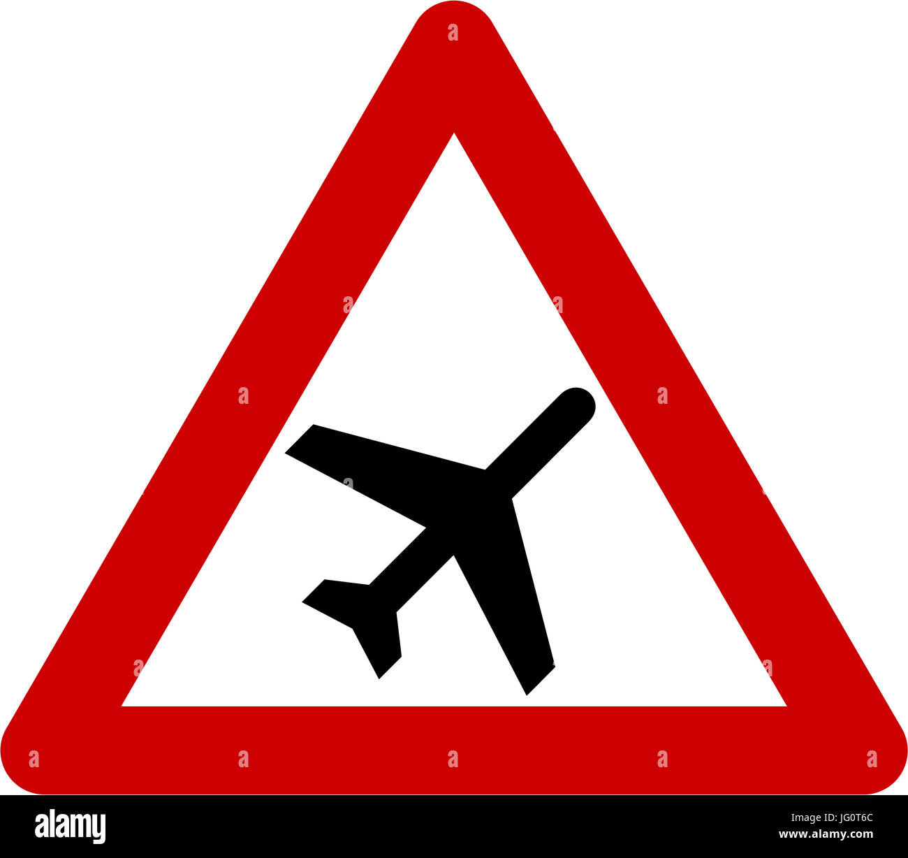Airport warning sign red triangle hi-res stock photography and images ...