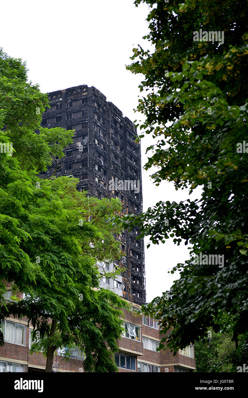 The Grenfell Tower - Fire disaster which ripped through the building ...