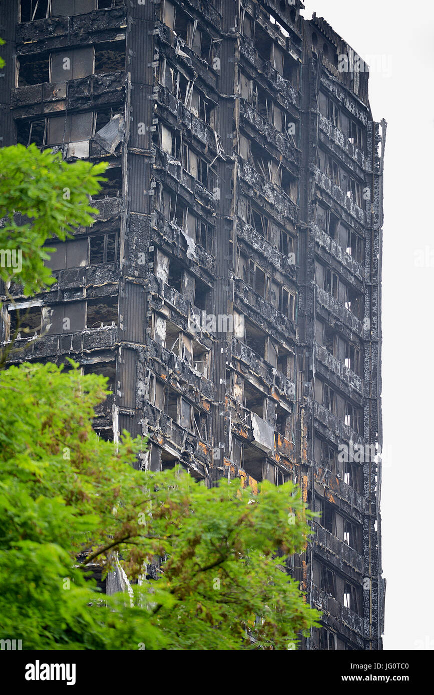 The Grenfell Tower - Fire disaster which ripped through the building ...