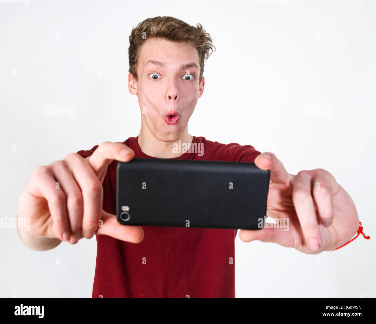 Young man taking selfie Stock Photo - Alamy Young man taking selfie Stock Photo - Alamy