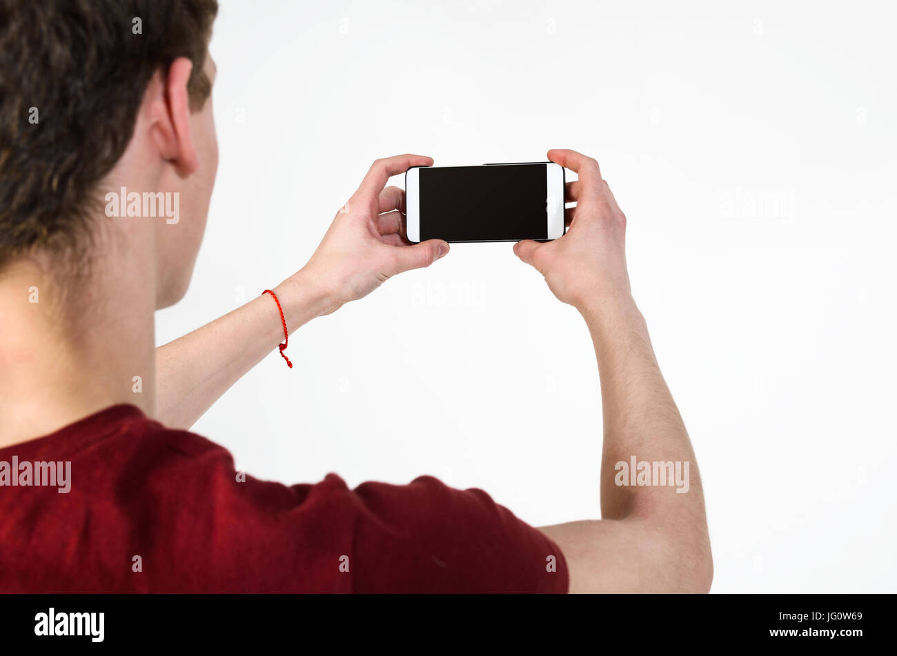 Young man taking selfie Stock Photo - Alamy Young man taking selfie Stock Photo - Alamy