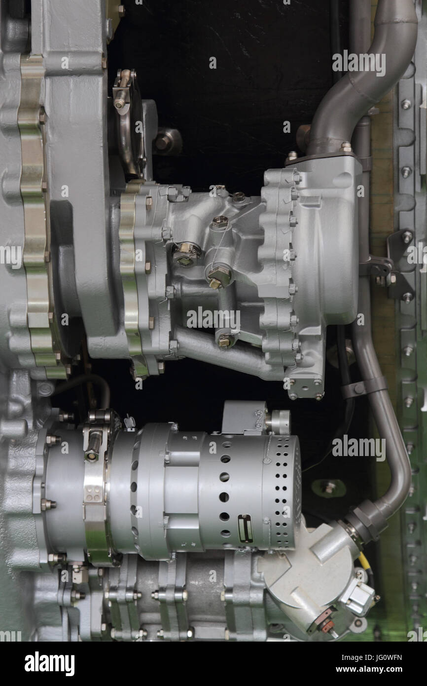 Components of a turbofan engine closeup Stock Photo - Alamy