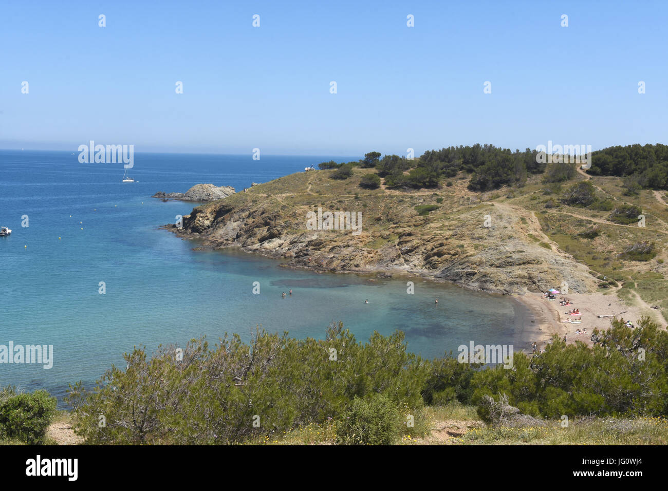 Beach de ras cape colera hi-res stock photography and images - Alamy