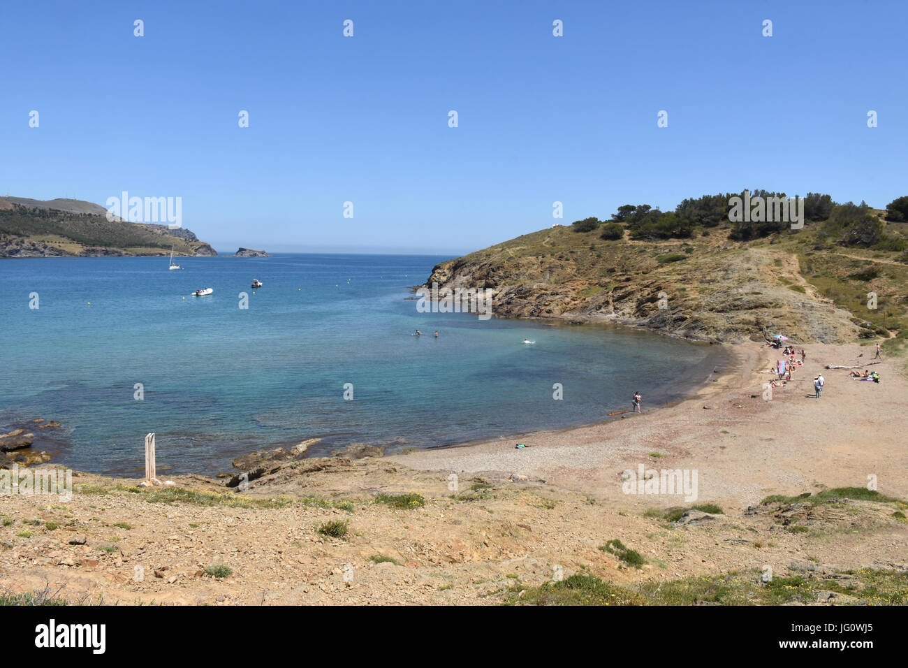 Beach de ras cape colera hi-res stock photography and images - Alamy