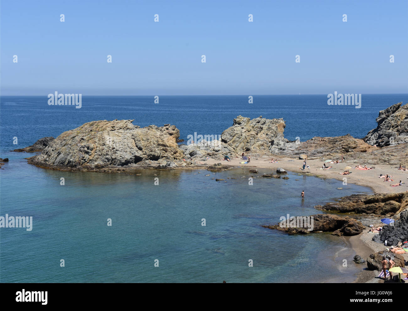Beach de ras cape colera hi-res stock photography and images - Alamy