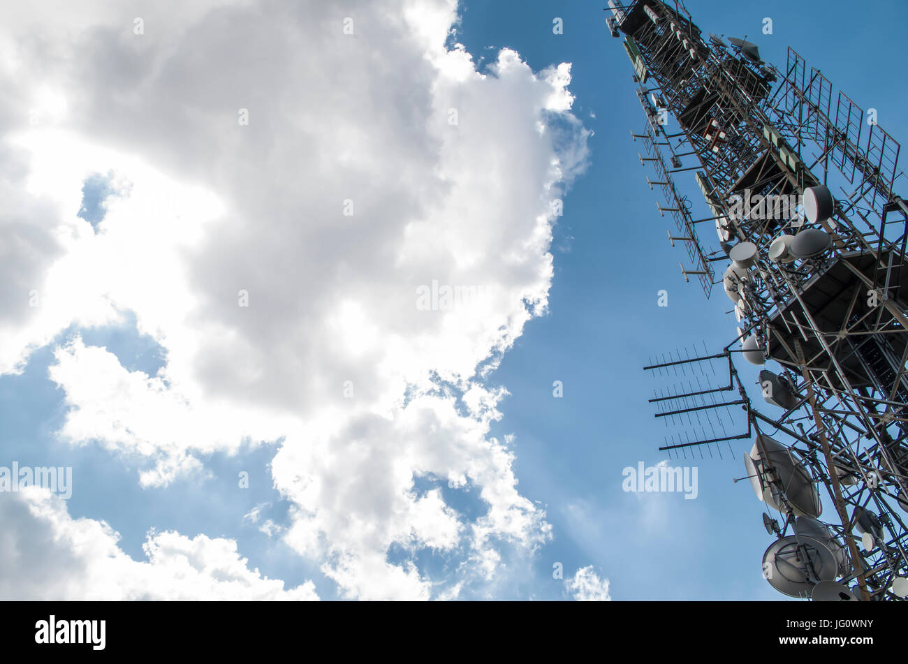 Antenna repeater tower Stock Photo - Alamy