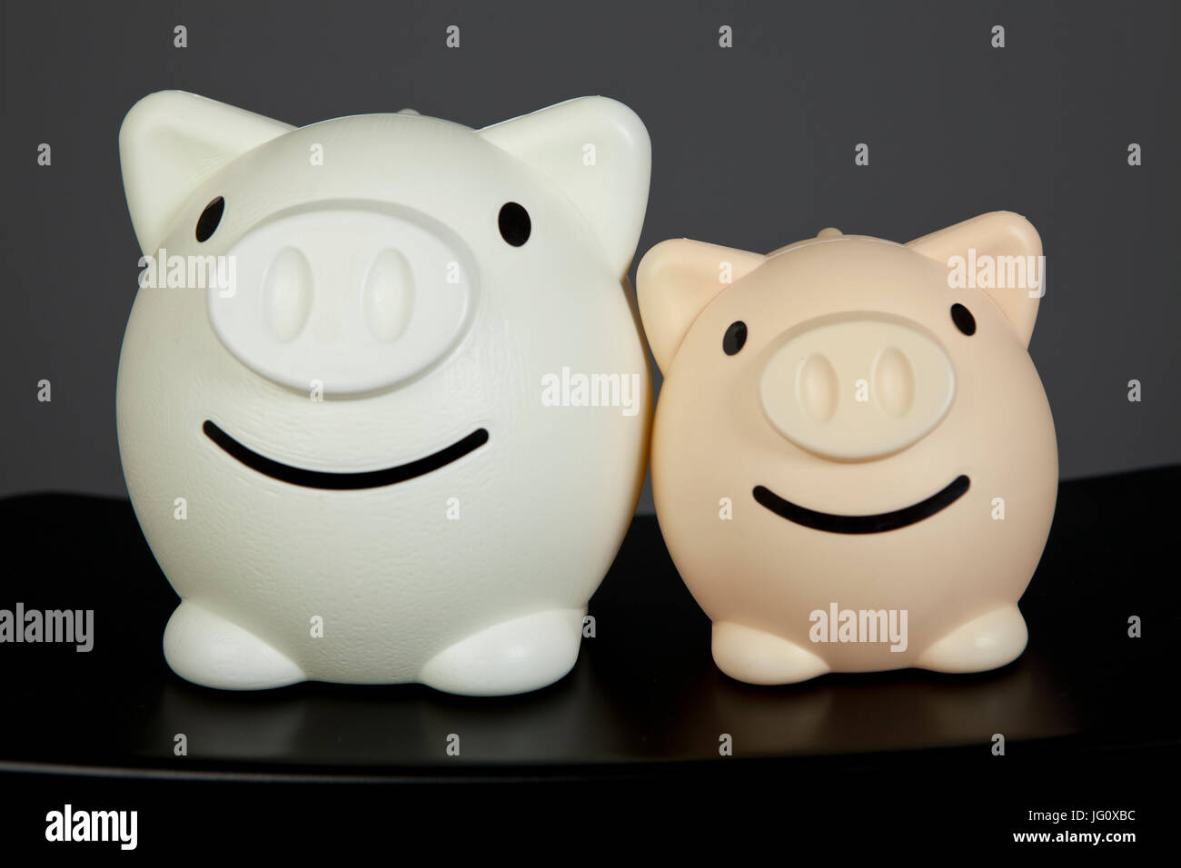 still life photo of two piggy banks Stock Photo - Alamy