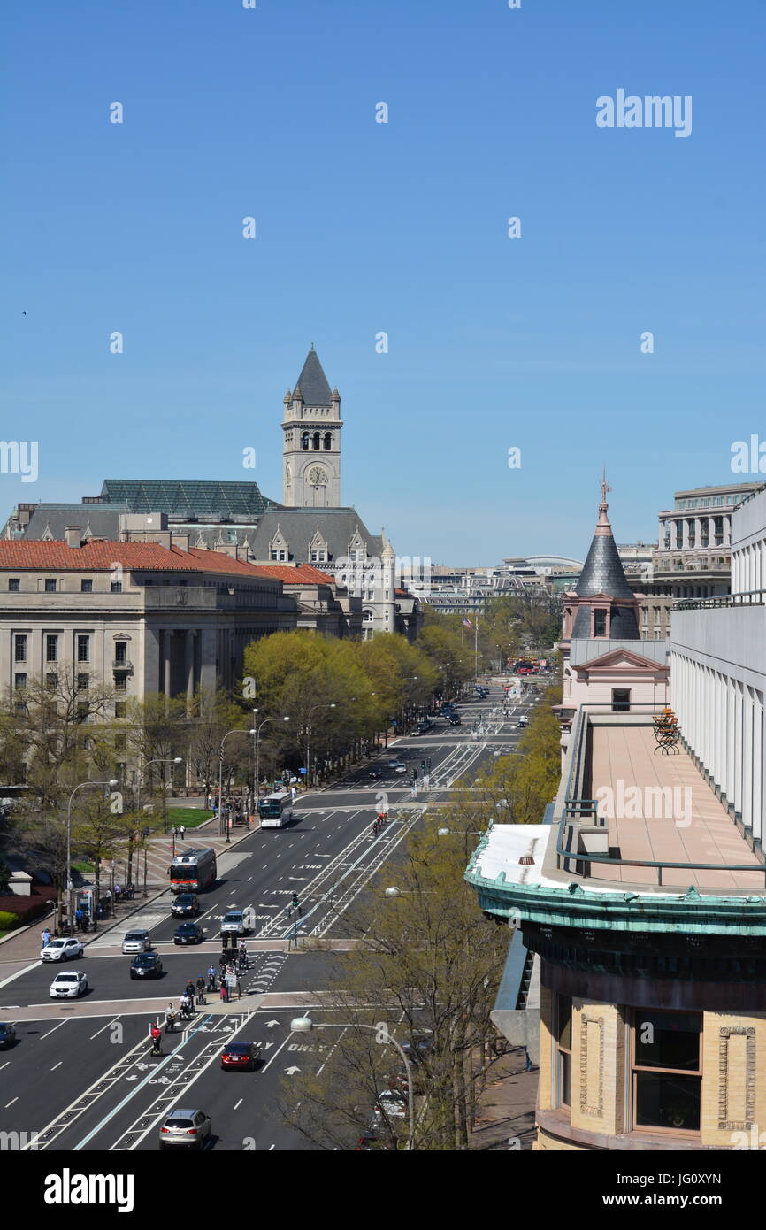 Downtown Washington D.C. seen from above Stock Photo - Alamy