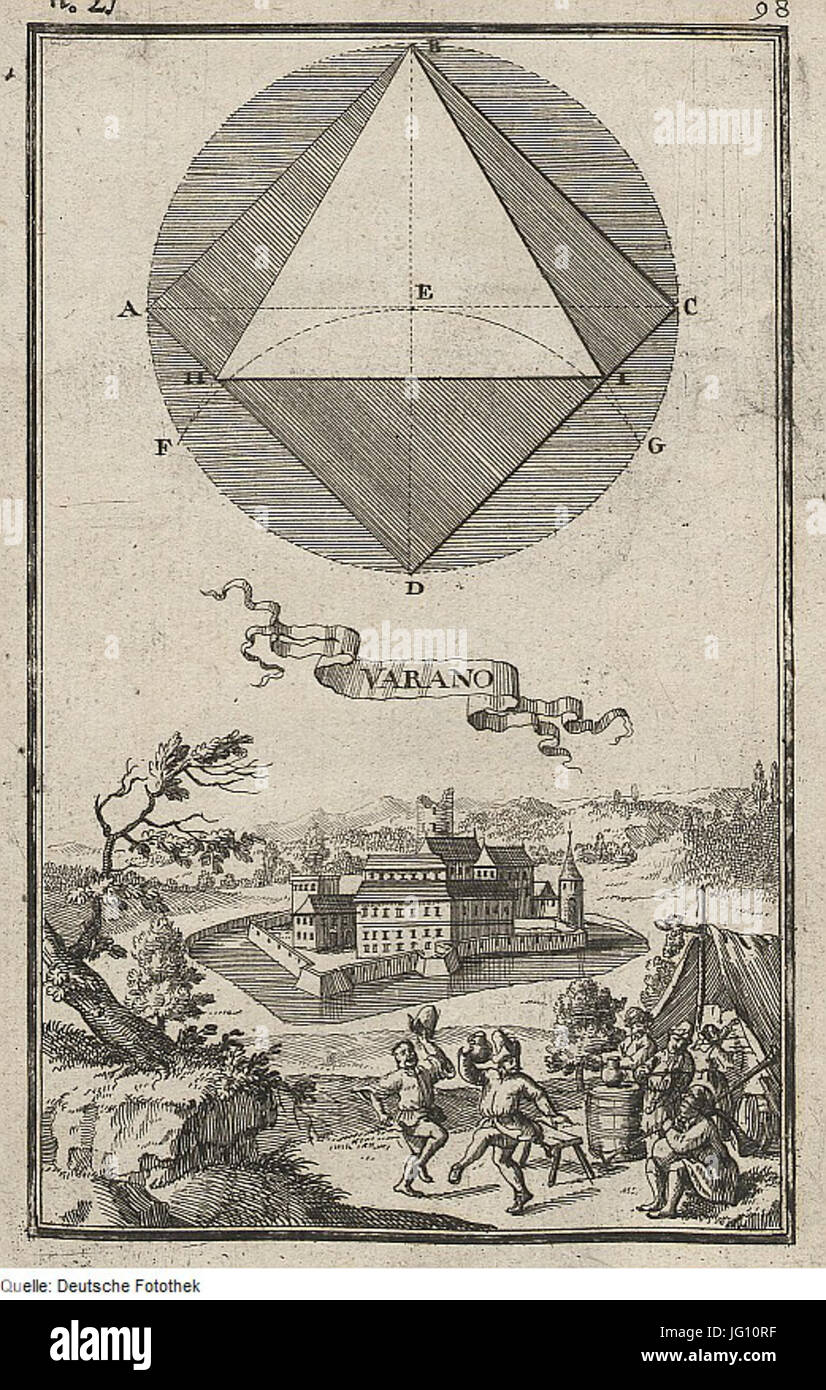 A photographic archive image featuring elements of geometry ...