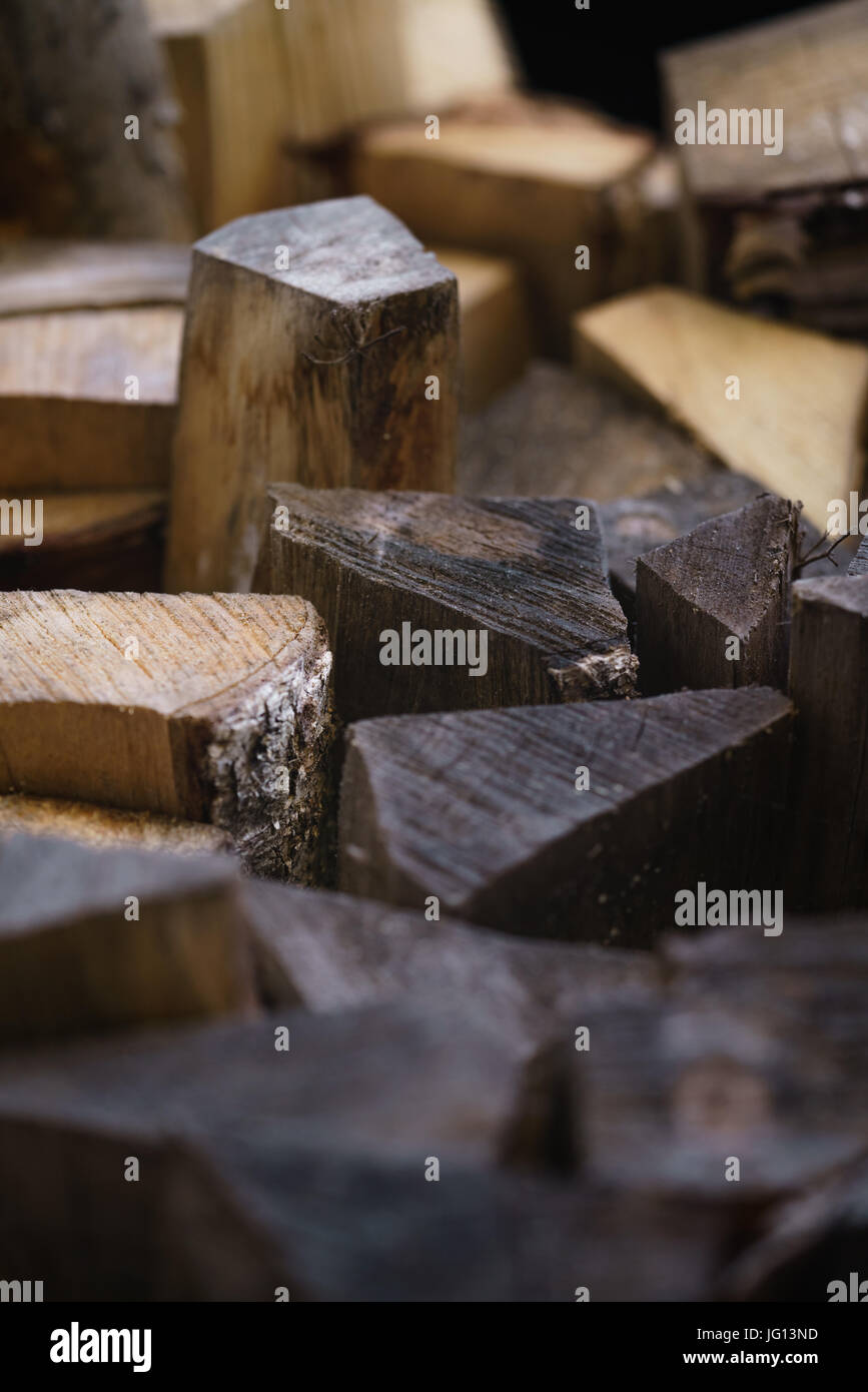 natural firewood stack rustic background closeup, chopped wood Stock ...